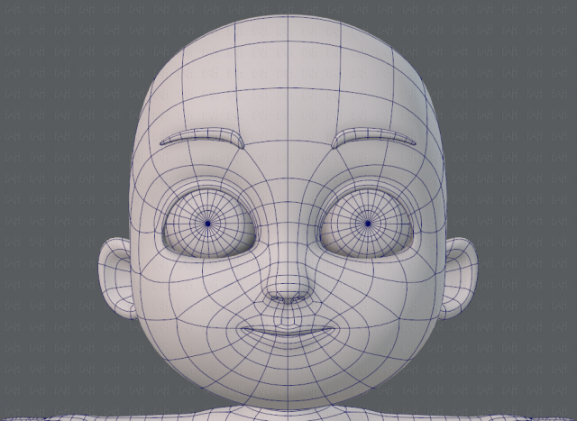 cartoon child v02 3D Model in Child 3DExport