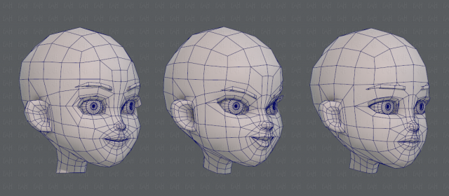 children head v01 3D Model in Cartoon 3DExport