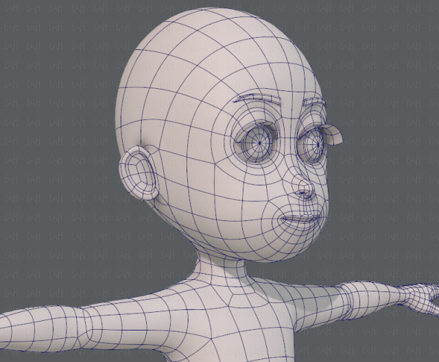 base mesh girl characterv07 3D Model in Cartoon 3DExport