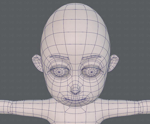 base mesh girl characterv07 3D Model in Cartoon 3DExport