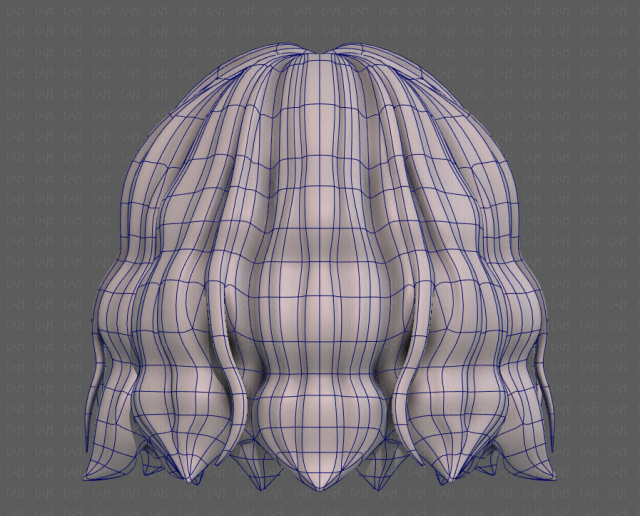 3D Hair style for girl V100 3D Model in Giyim 3DExport