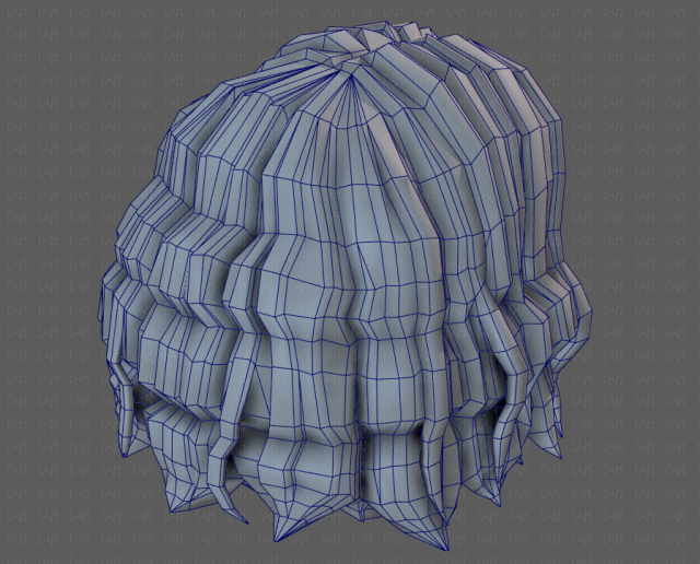 3D Hair style for girl V100 3D Model in Giyim 3DExport