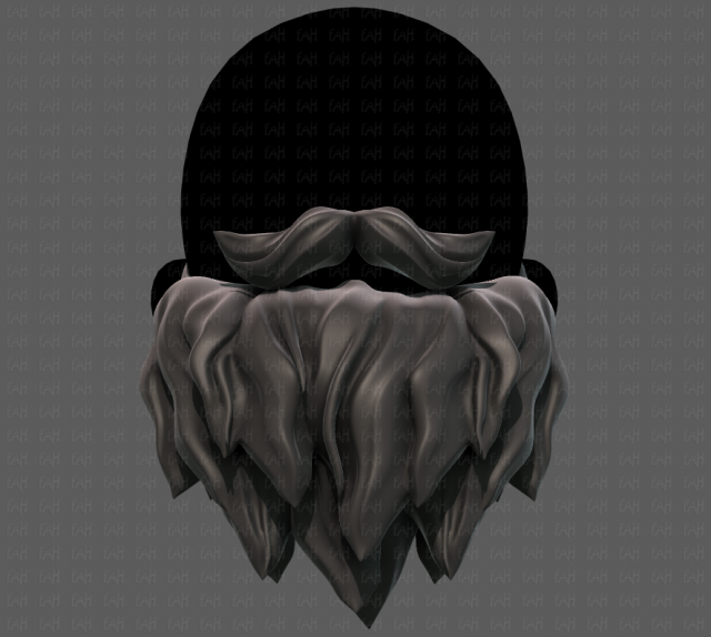 Beard V30 3D Model in Clothing 3DExport