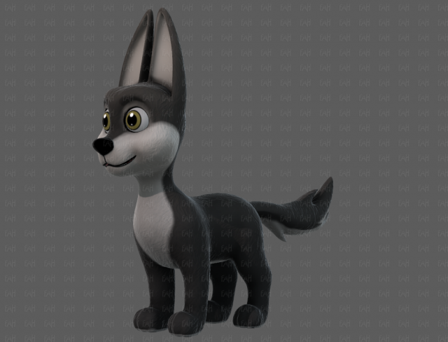 Dog base cartoonV11 3D Model in Dog 3DExport