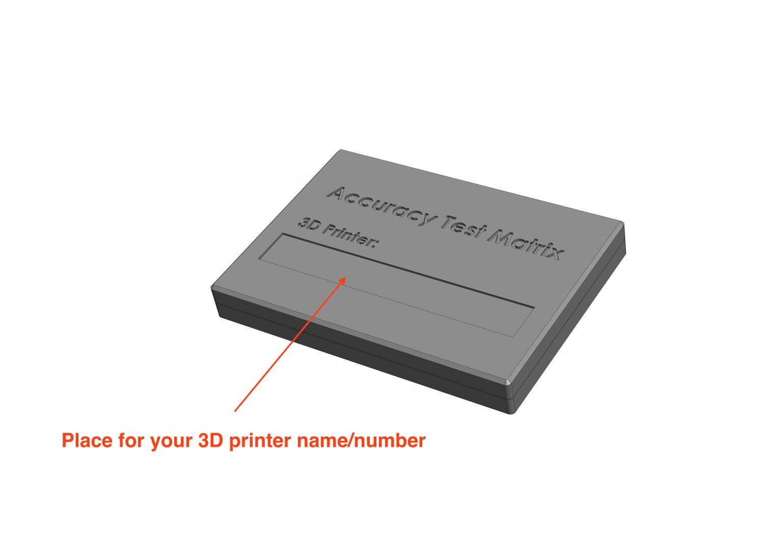 accuracy test matrix Modelados 3D para Imprimir in Otros 3DExport