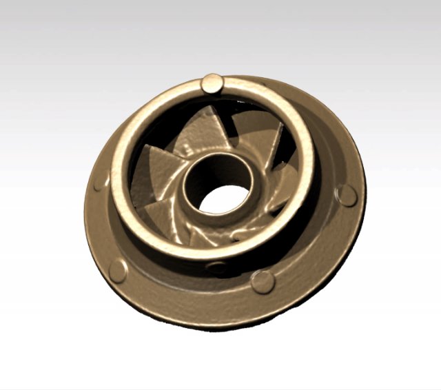 centrifugal impeller 3D Model in Parts 3DExport