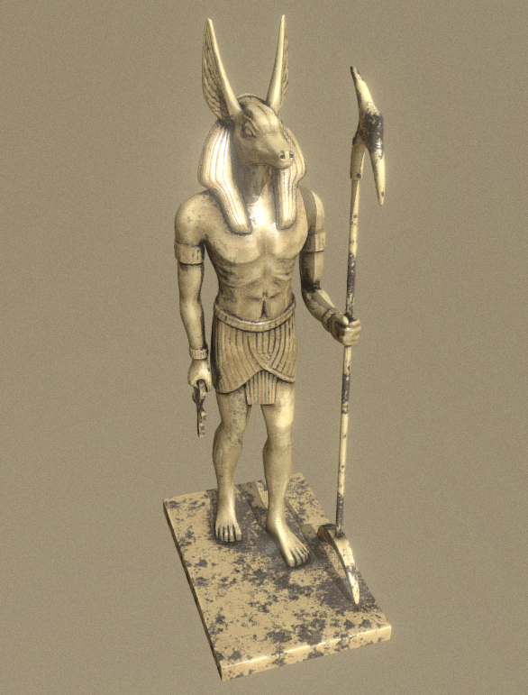 Anubis 3D Model in Sculpture 3DExport