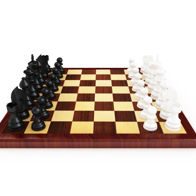 chess board pieces 3D Model in Board Games 3DExport