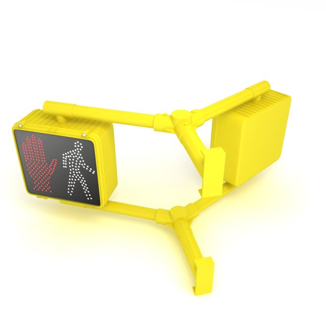 Walk Signal Double 3D Model in Miscellaneous 3DExport