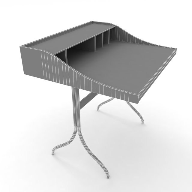 Nelson Swag Leg Desk 3D Model in Table 3DExport