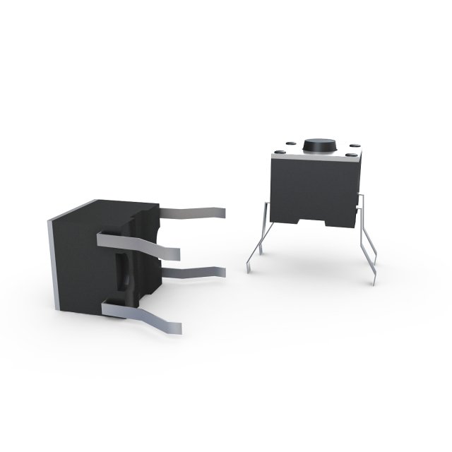Tactile Push Button 3D Model in Parts 3DExport