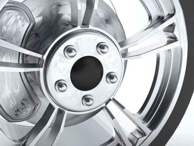 Wheel 3D Model in Parts of auto 3DExport