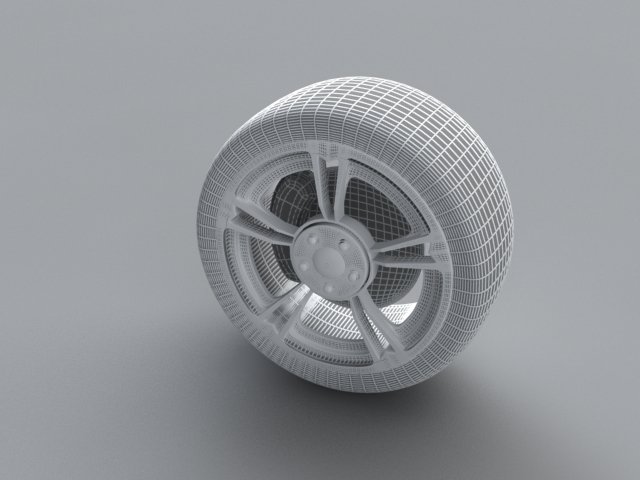 Wheel 3D Model in Parts of auto 3DExport