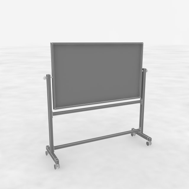 Whiteboard with stand 3D Model in Other 3DExport