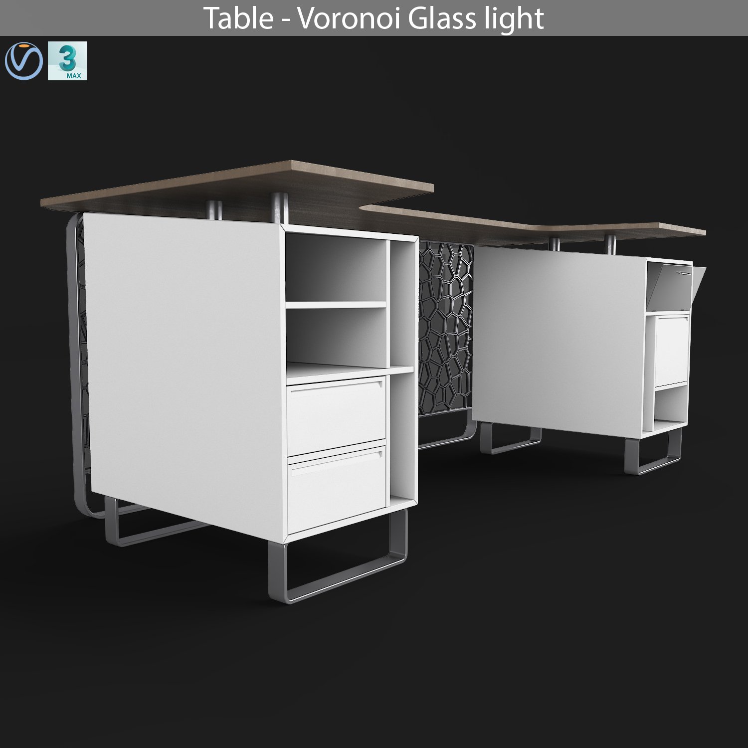 table - voronoi glass light 3D Models in Table 3DExport