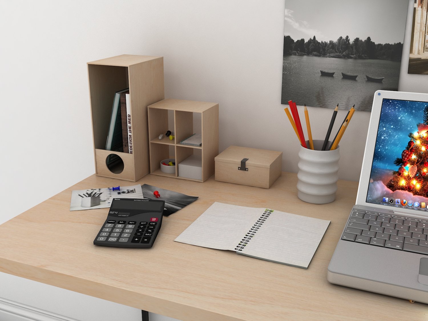 office working table set 3D Models in Desk 3DExport