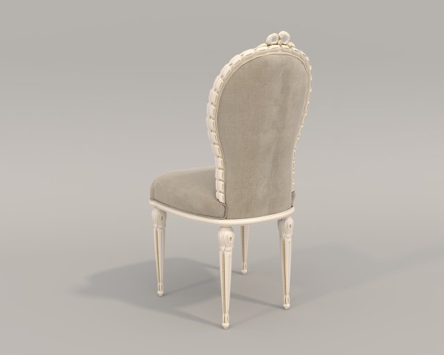 European Style Dining Table and Chairs 18 3D Model in Set 3DExport