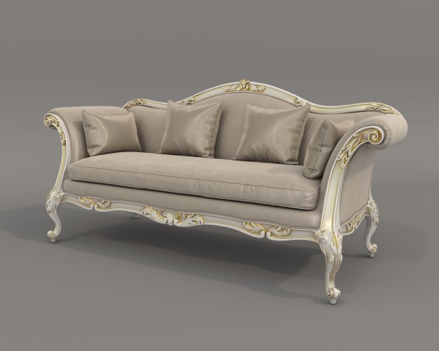 Classic Sofa and Armchair 3 3D Model in Sofa 3DExport