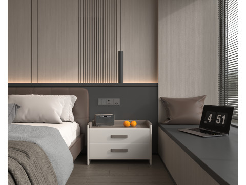 Scène de chambre moderne 52 Modèle 3D in Chambre à coucher 623915 ...