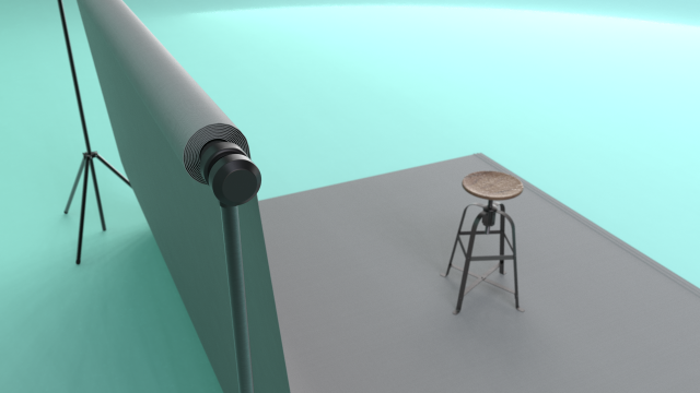 photo studio backdrop 3D Model in Studio and Stage 3DExport