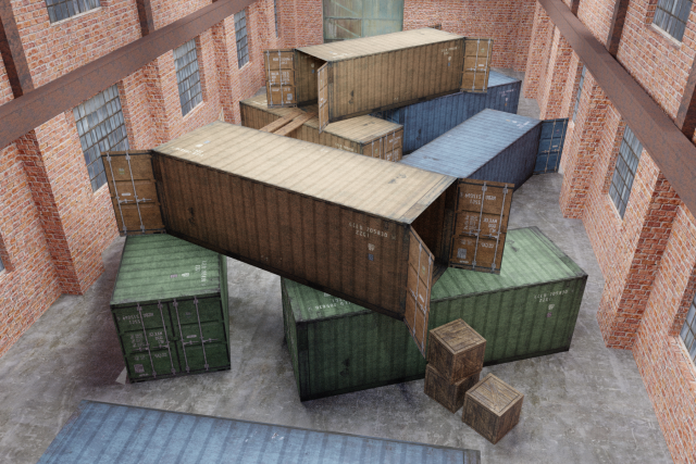 fps map - warehouse 3D Model in Buildings 3DExport