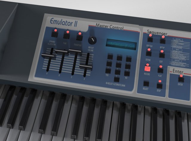 e-mu emulator ii 3D Model in Electronic 3DExport