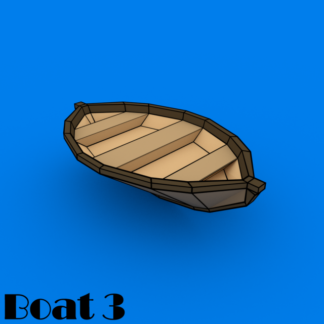small boats kit 3D Model in Sailboat 3DExport
