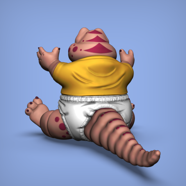 baby dinosaur from dinosaurs 90s serie 3D Print Model in Monsters ...