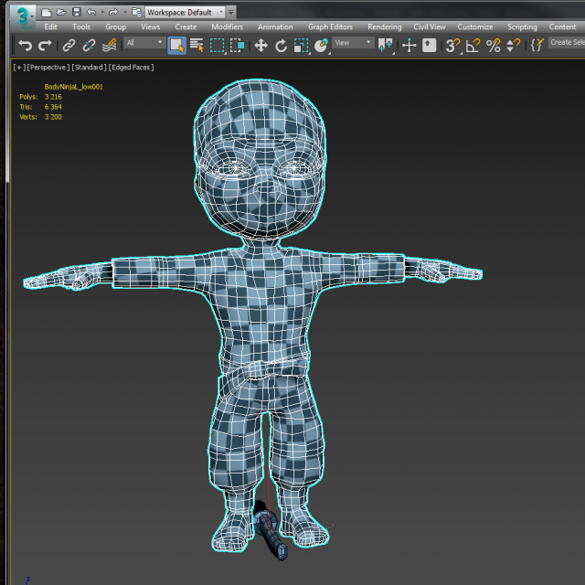 kidninja Free 3D Model in Fantasy 3DExport