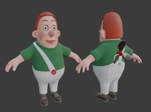 carlson 1 Free 3D Model in Cartoon 3DExport