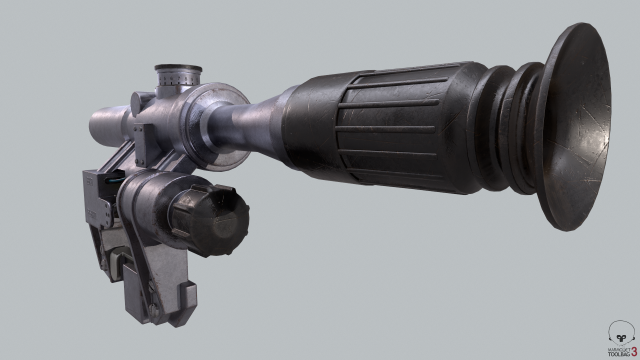 rifle scope pso-1 3D Model in Combat 3DExport