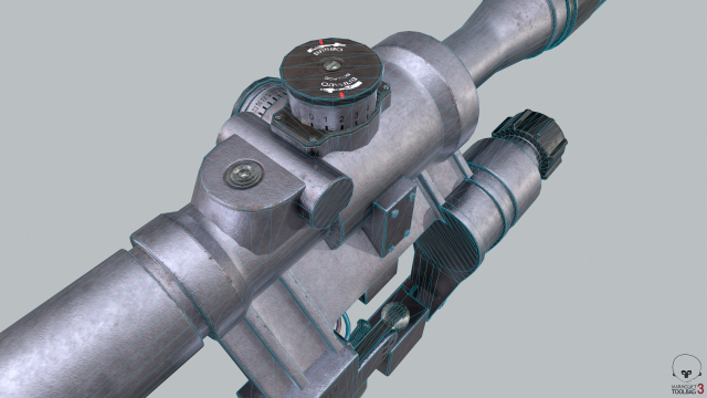 rifle scope pso-1 3D Model in Combat 3DExport