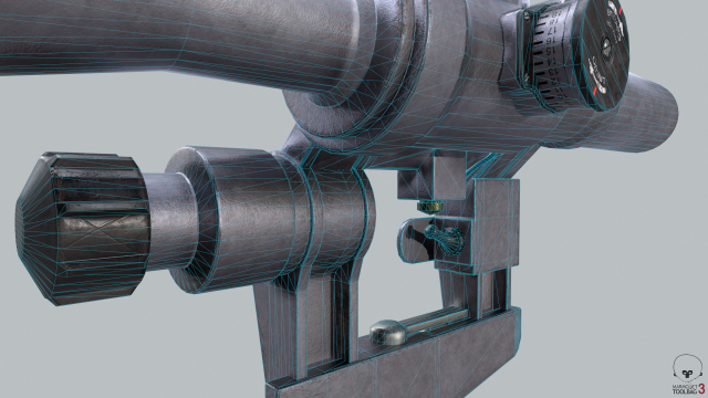 rifle scope pso-1 3D Model in Combat 3DExport