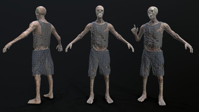 corpse 3D Model in Man 3DExport