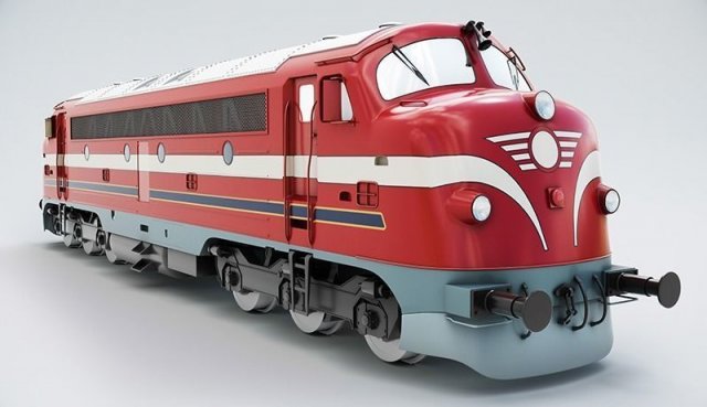 nohab m61 locomotive train engine 3D Model in Train 3DExport