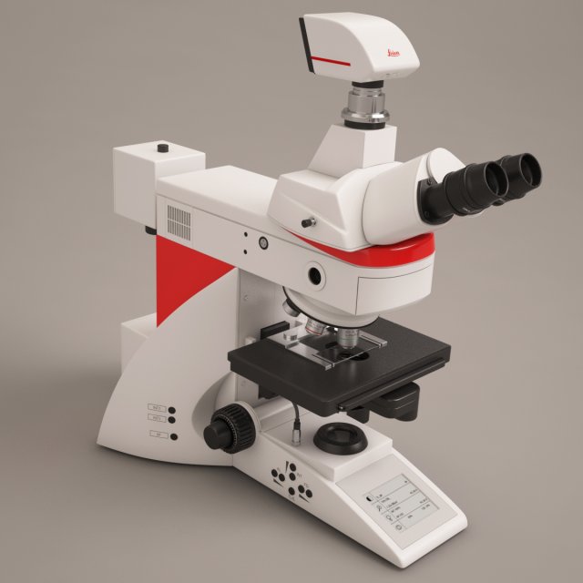 leica dm microscope 3D Model in Medical Equipment 3DExport