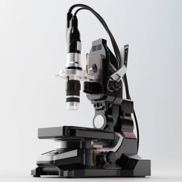 digital microscope 3D Model in Medical Equipment 3DExport