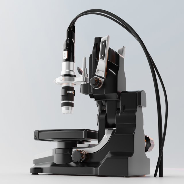 digital microscope 3D Model in Medical Equipment 3DExport