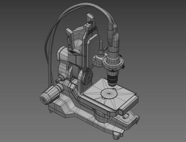 digital microscope 3D Model in Medical Equipment 3DExport