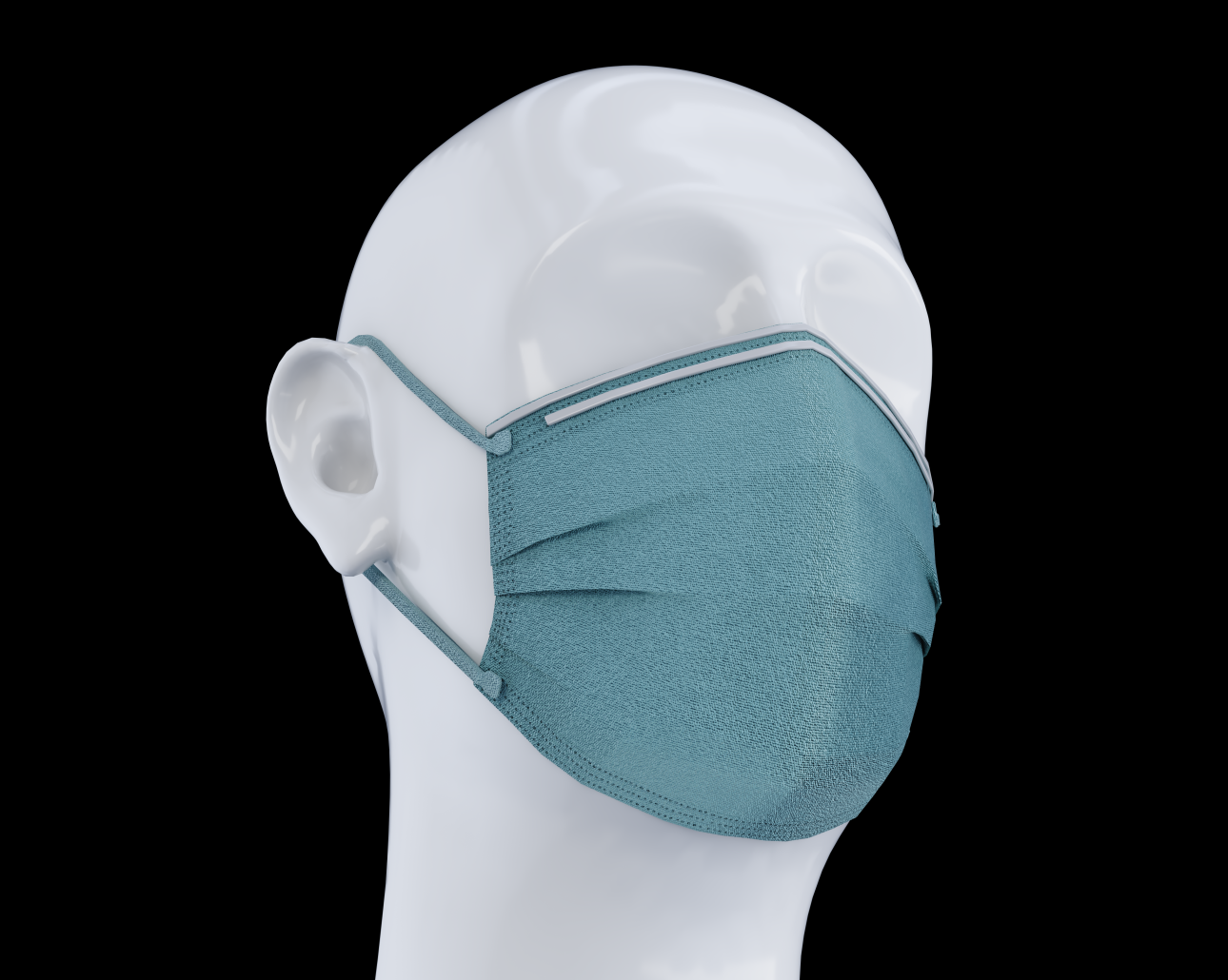 Medical - surgical face mask with dummy head 3D Model in Medical ...