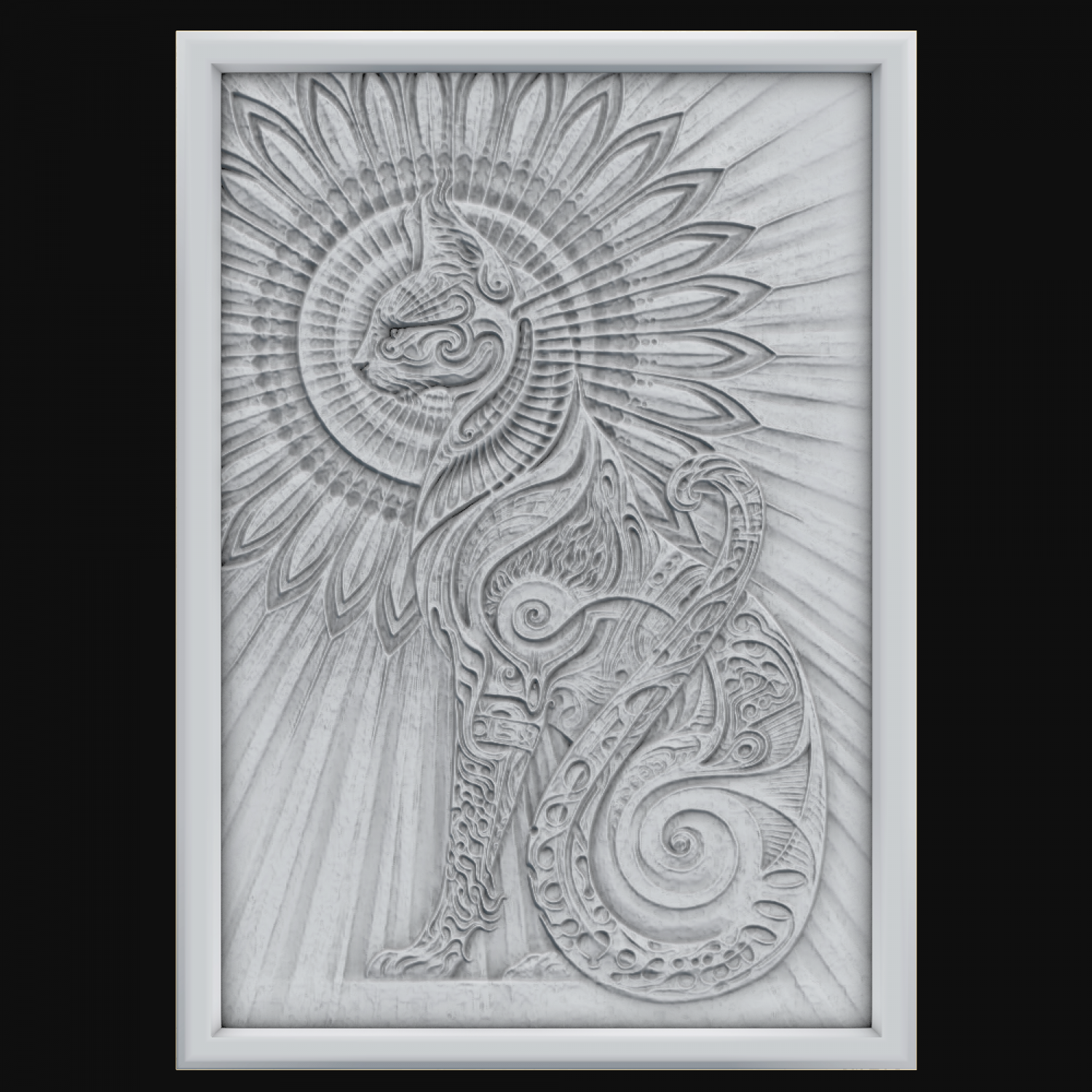 kat 3D Print Model in Sculpture 3DExport