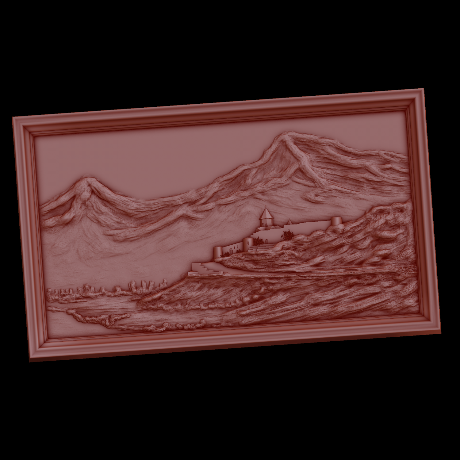 Relief 3D Print Model in Sculpture 3DExport