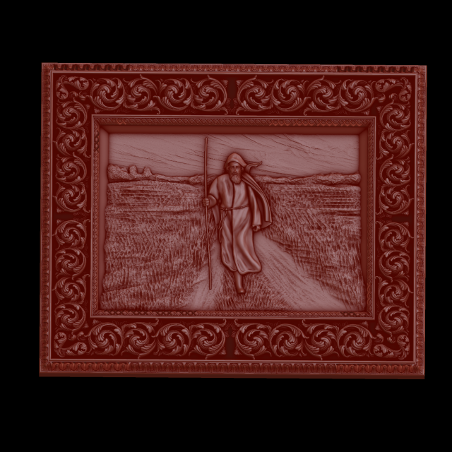 Relief 3D Print Model in Sculpture 3DExport