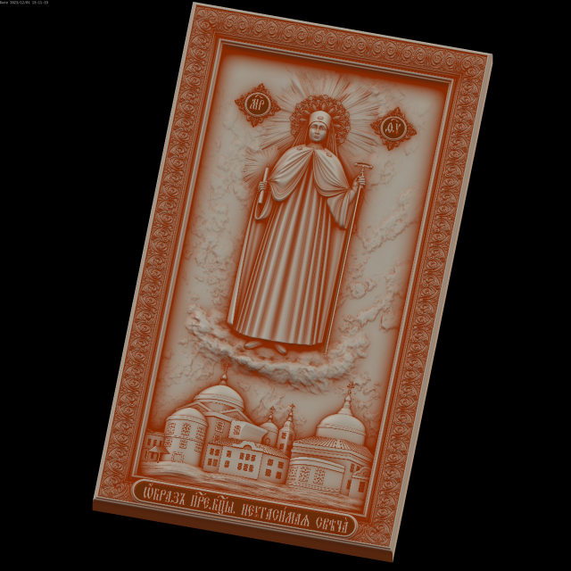 Relief 3D Print Model in Sculpture 3DExport