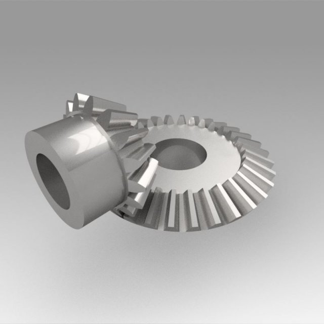 pinion conical 3D Model in Parts 3DExport