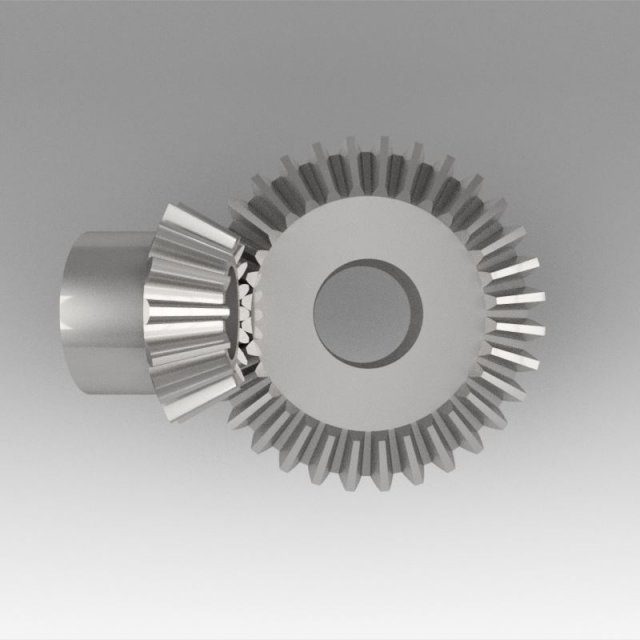 pinion conical 3D Model in Parts 3DExport
