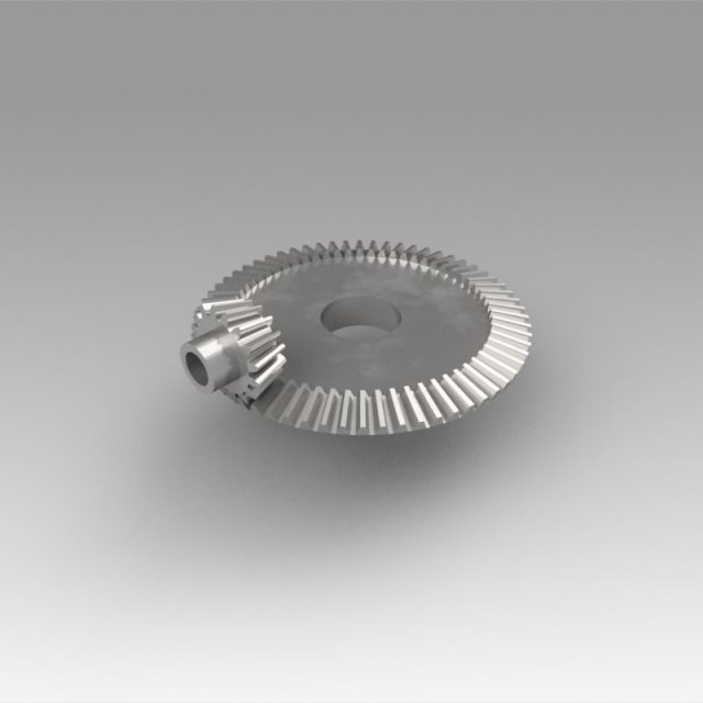 pinion conical 3D Model in Parts 3DExport