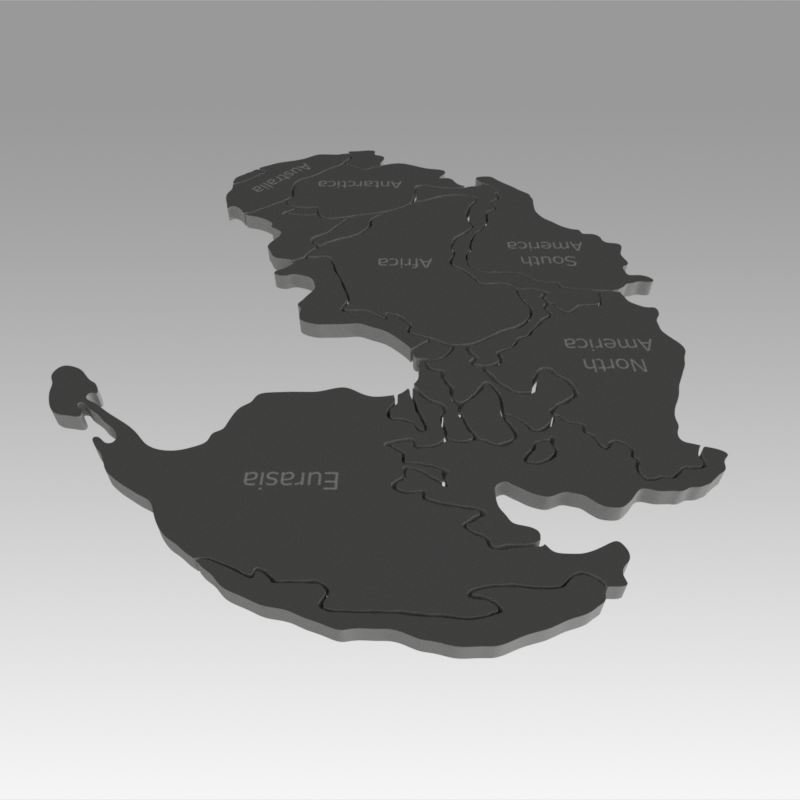 Pangea 3D Model in Other 3DExport