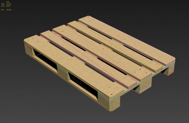 euro pallet 3D Model in Shipping Containers 3DExport