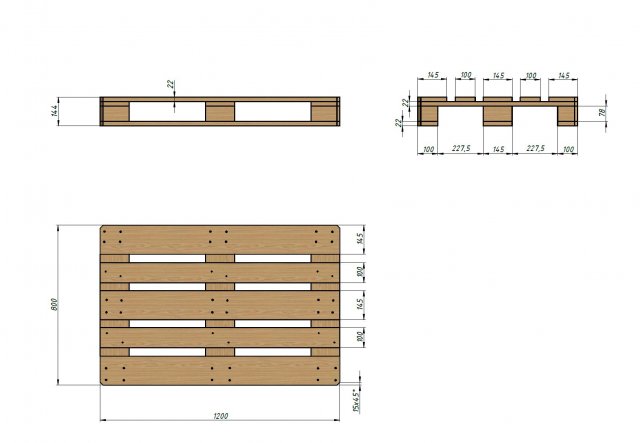 euro pallet 3D Model in Shipping Containers 3DExport